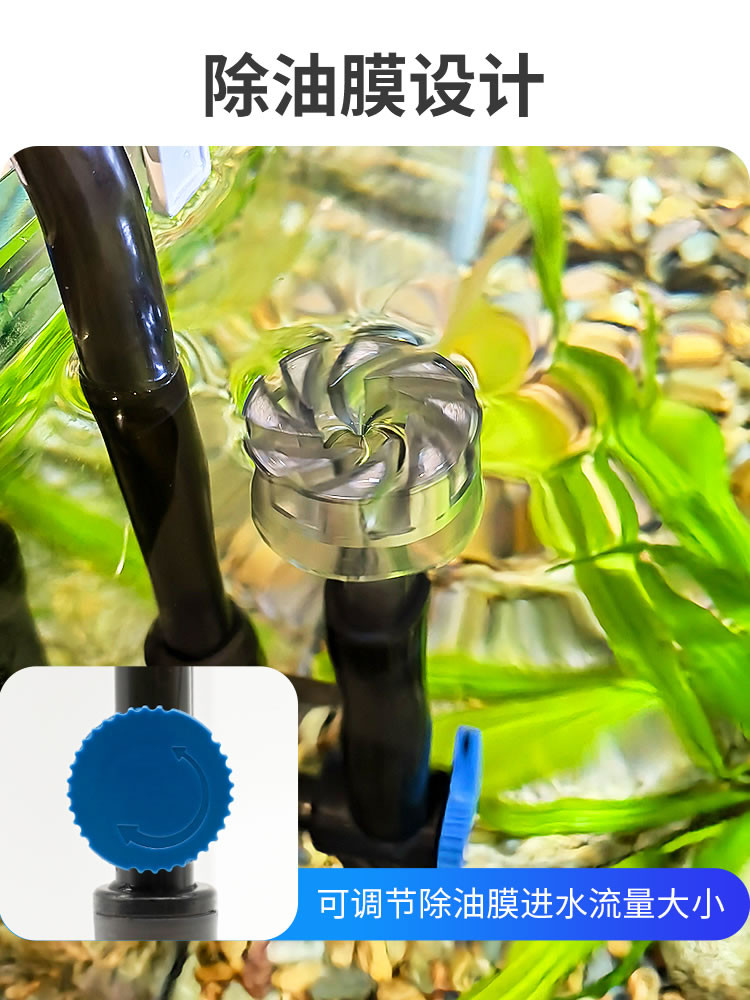 SUNSUN Aquarium Hanging HOB Filter with Sewage System YBF-500 YBF-600 ...