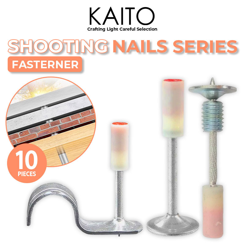 10PCS M8 Rivet Nail With Screw Nails Gun Ceiling Heavy Duty Round Nail ...