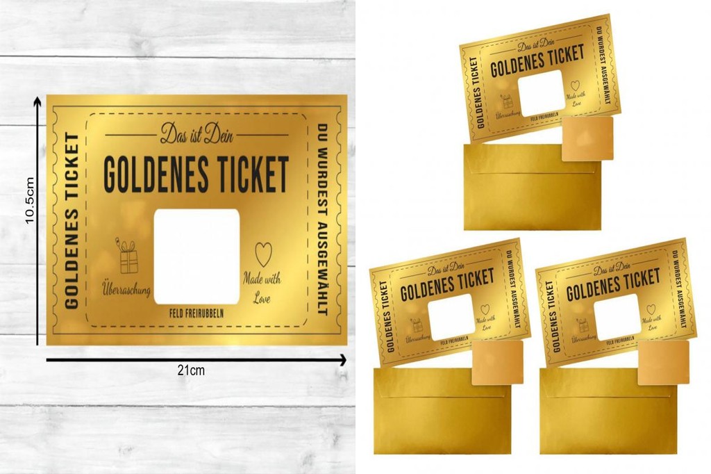 NTA Scratch Card Golden Ticket Advanced Printing Technology Ticket ...