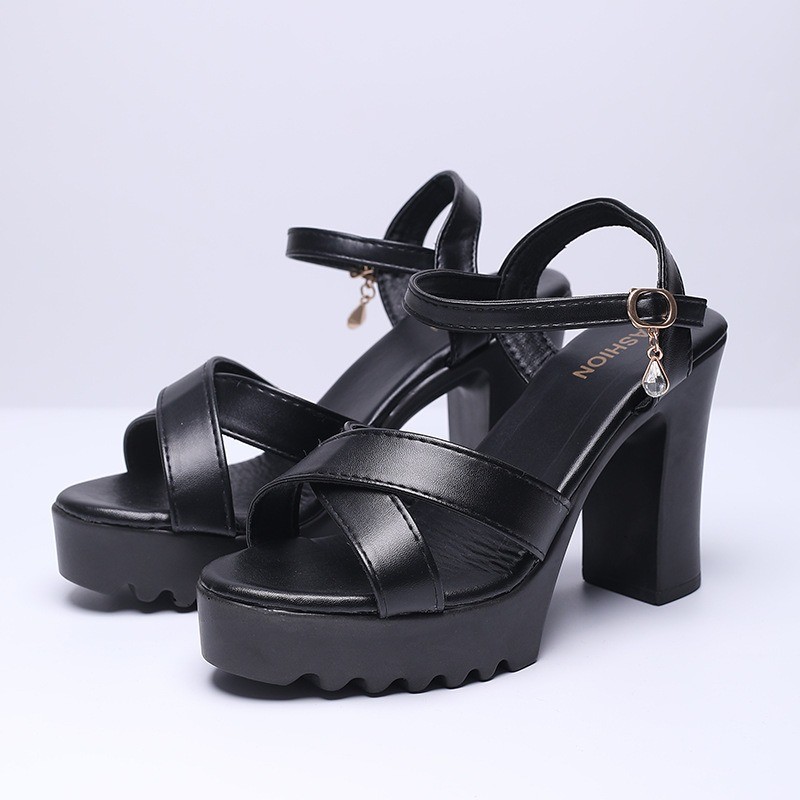 Size 35-40 Women's Casual School Student Shoes One Line Buckle Coarse ...