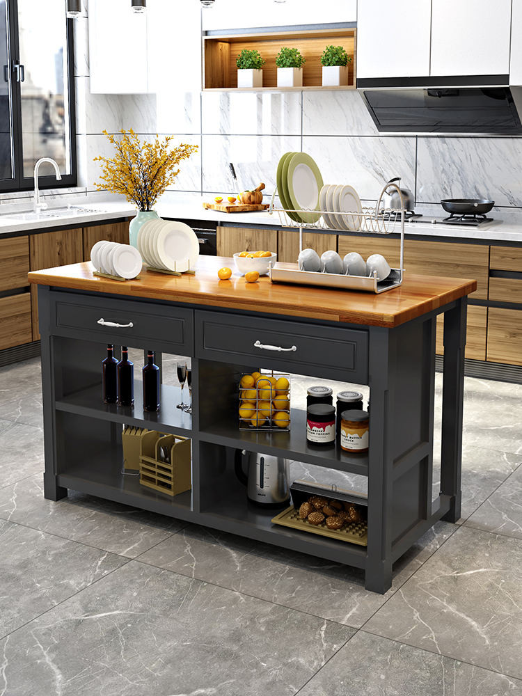 Kitchen Cooking Table Vegetable Cutting Table Multi-functional ...