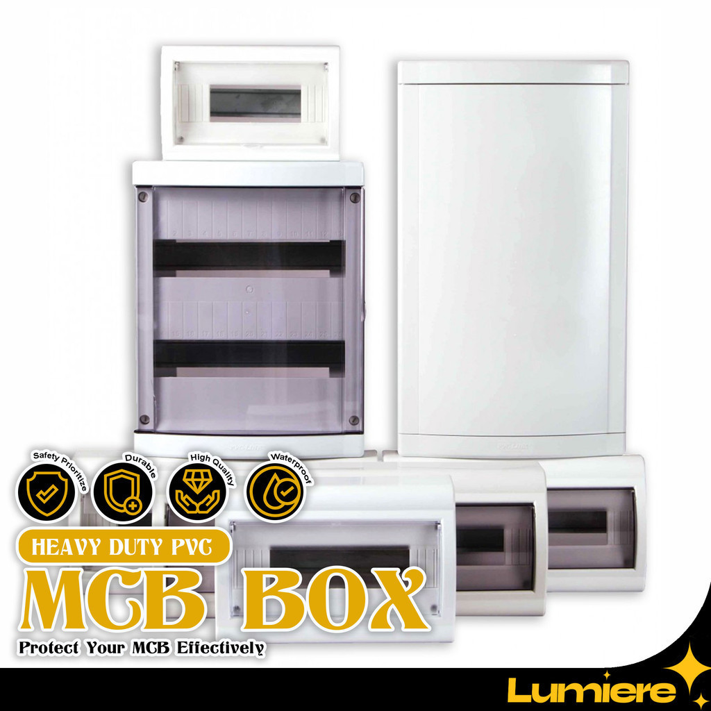 TC Surface PVC Electrical Fuse MCB DB BOX 6 Way 45 Way Consumer Unit ...