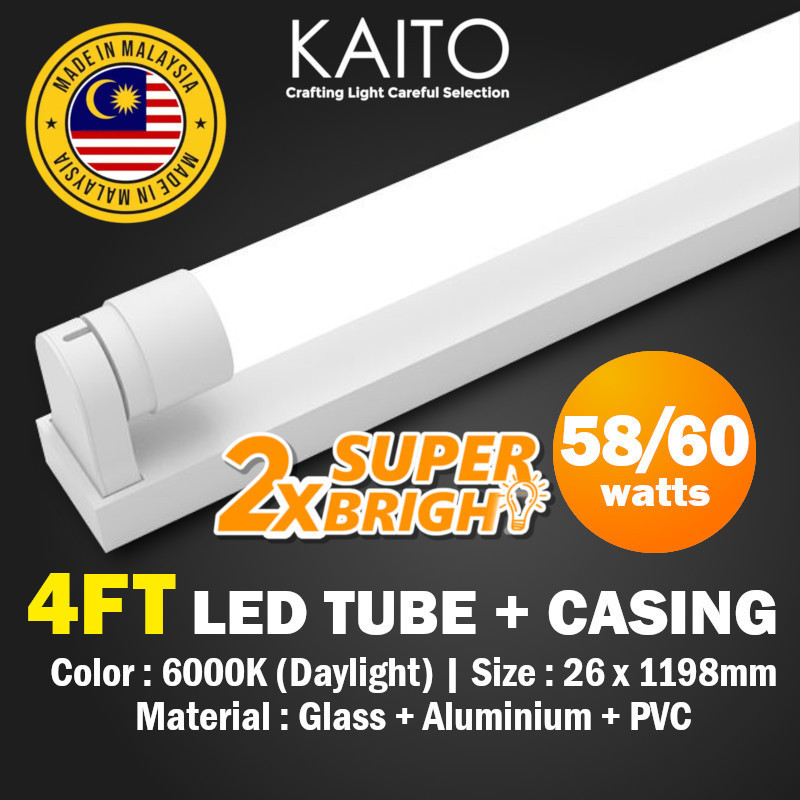 【COMPLETE SET】 LED T8 Tube Light Lampu LED Panjang Lampu Kalimantang LED Light Tube Siling Lampu ...