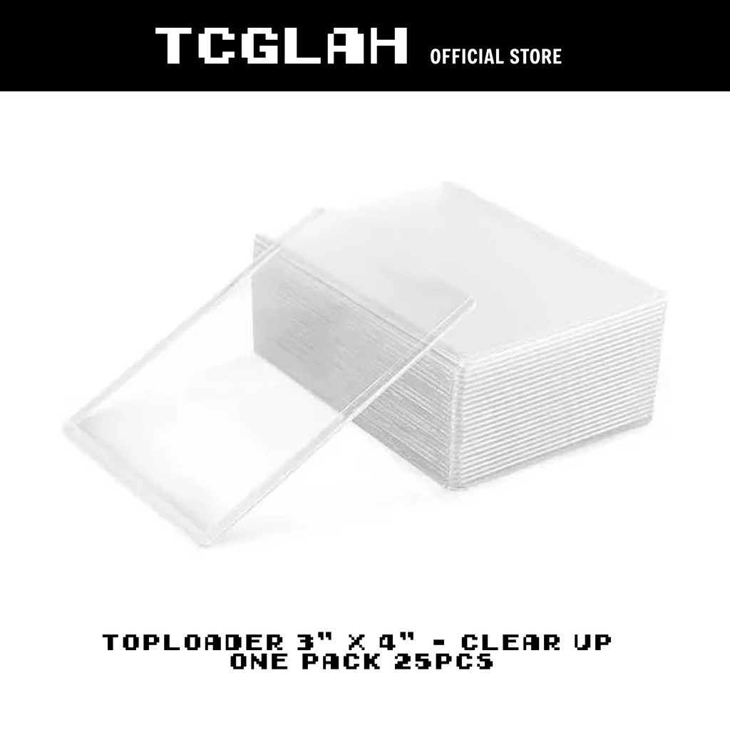 Toploader 3" x 4" - Clear Up (One Pack 25pcs) - Card Protector | Shopee ...