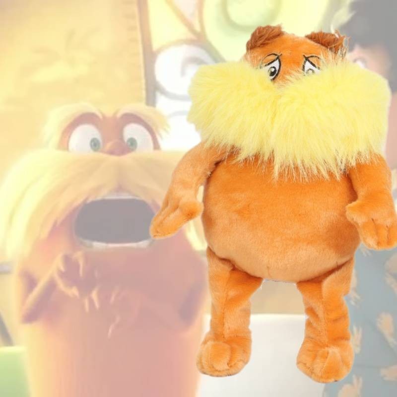 Plush Whimsical Lorax Doll 33cm Soft Snuggly Toy For Dr Seuss Kids And ...