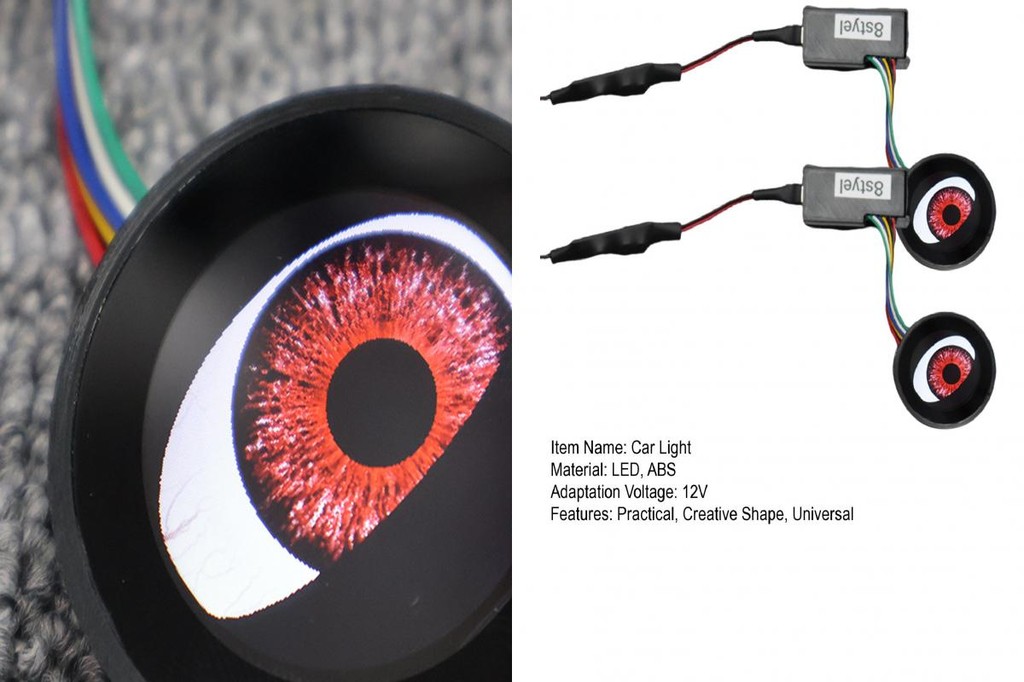 Car Led Eyes Car Exterior Lighting Dynamic Multi-mode Devil Eye Car ...