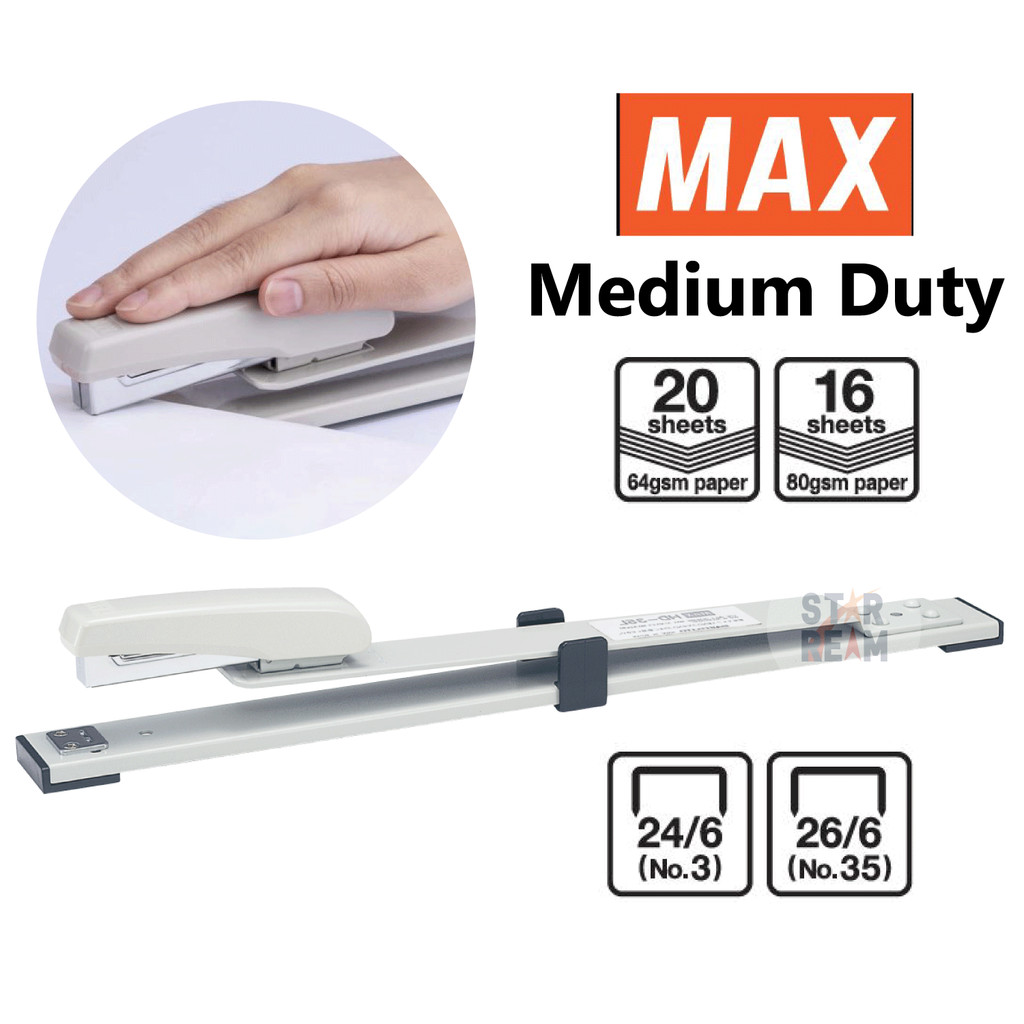 Max HD-35L Long Arm Stapler/ Book Stapler/ Long Reach Stapler ~ Bind Up ...
