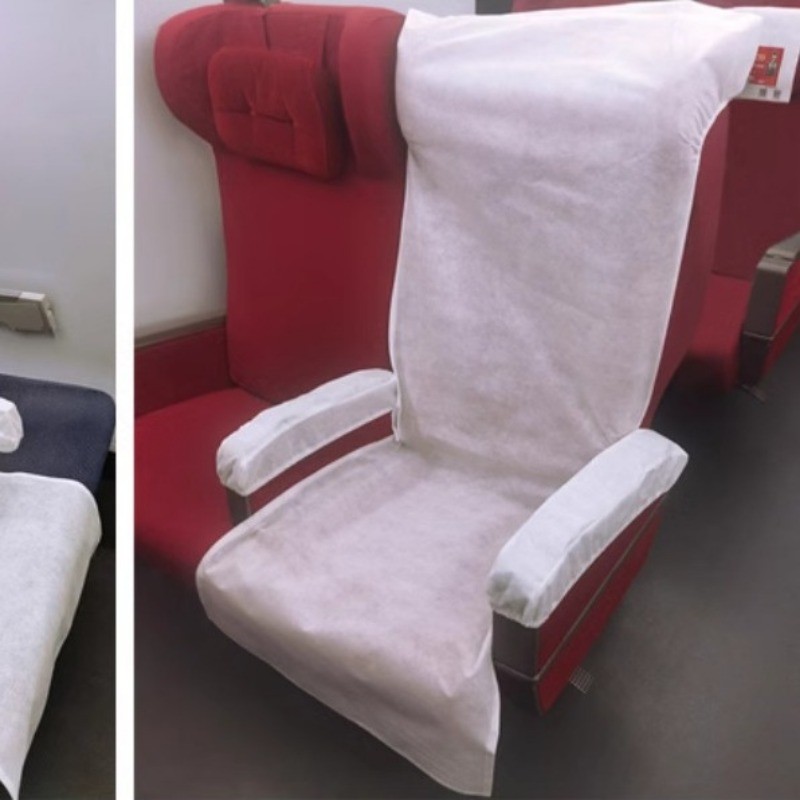 1/3/5Pcs Disposable Non-Woven Airplane Seat Covers- High Speed Rail ...
