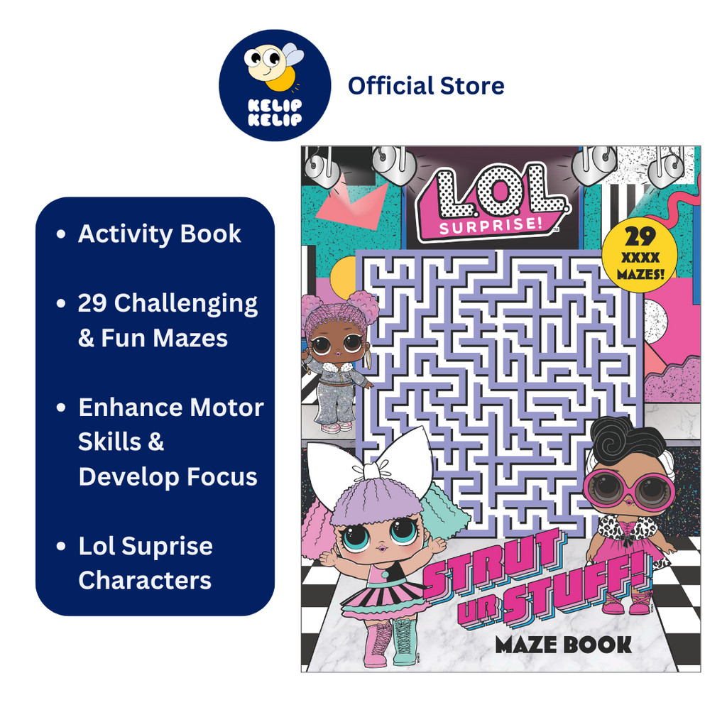 LOL Surprise Maze Activity Book For Kids Strut Ur Stuff with Tons of ...