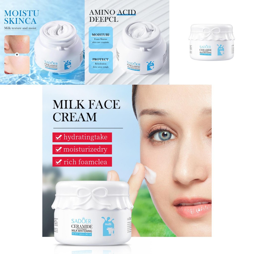 Sadoer Whitening Milk Cream Premium Hydrating Moisturizer For Effective ...