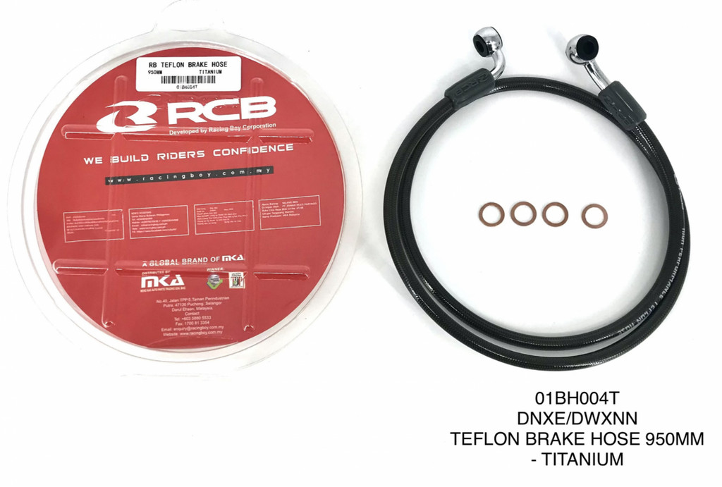 RCB RACING BOY (TITANIUM} Teflon Brake Hose *** Universal **** 480MM ...