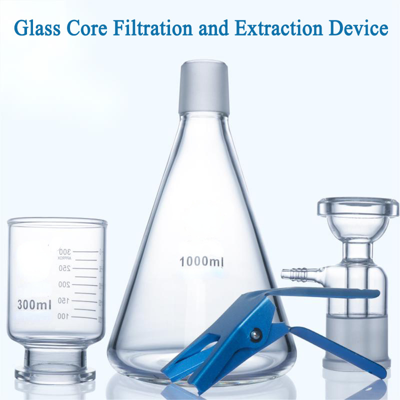 Lab Glass Sand Core Liquid Solvent Filter Unit Device Vacuum Filtration ...