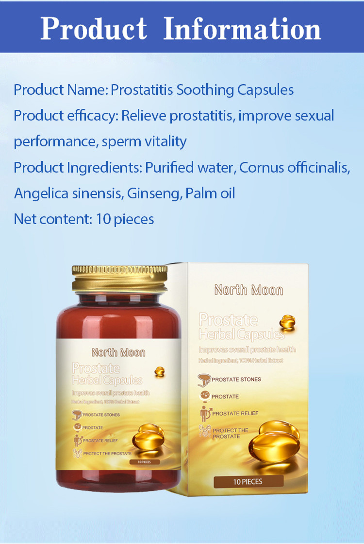 North Moon Prostate Relief Capsules Men'S Body Massage Capsules Natural ...
