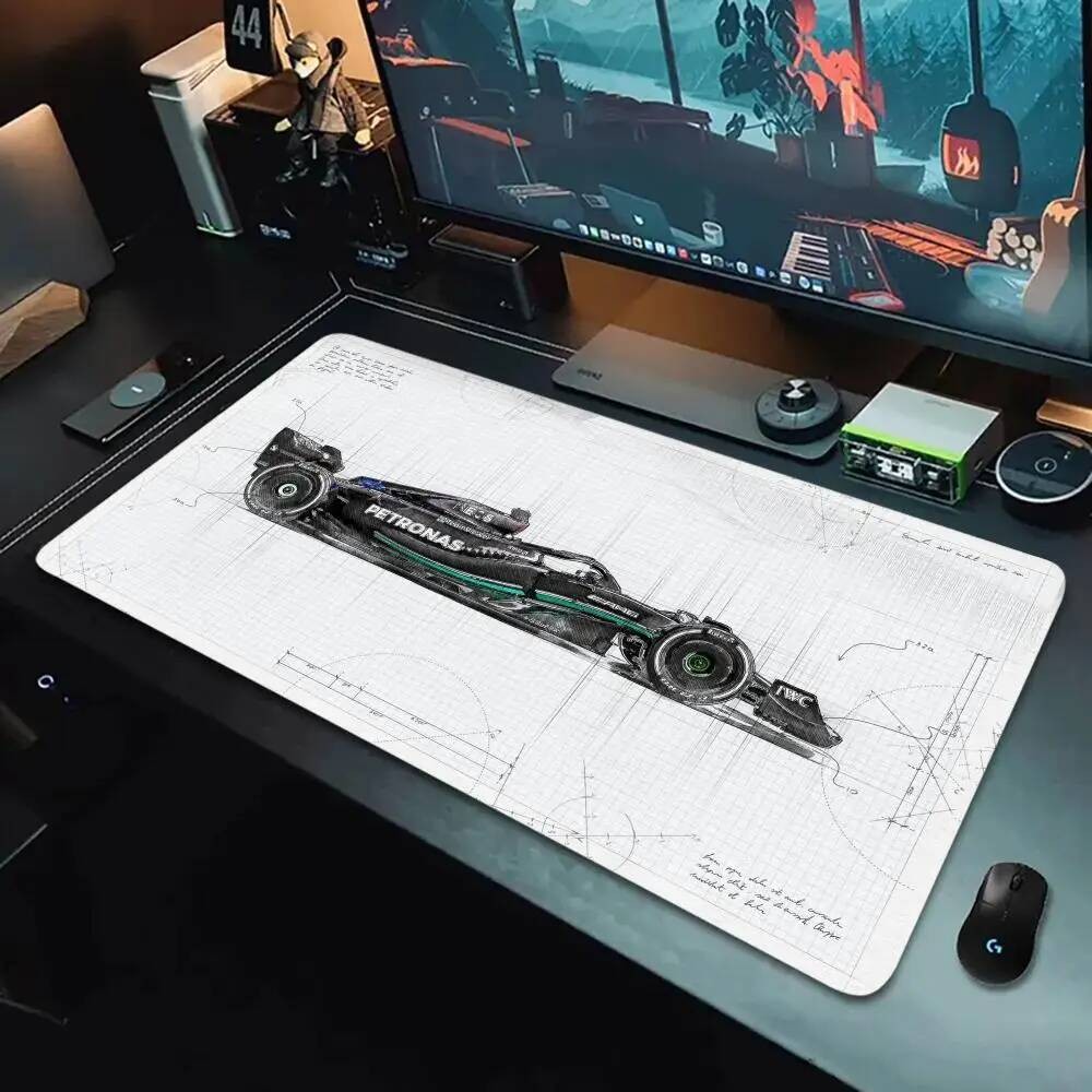 Sports car design drawing F1 Mouse Pad Large Xxl Carpet Mouse Mats ...
