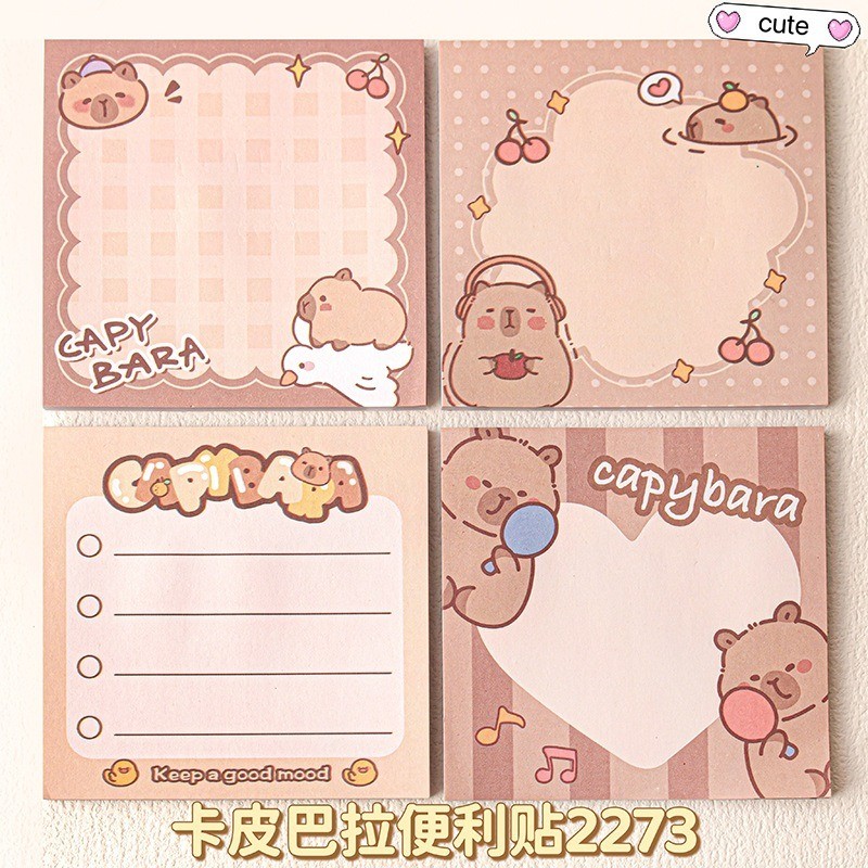 Pad Memo Cute Square Kawaii Memo Pad School Office Sticky Notes ...