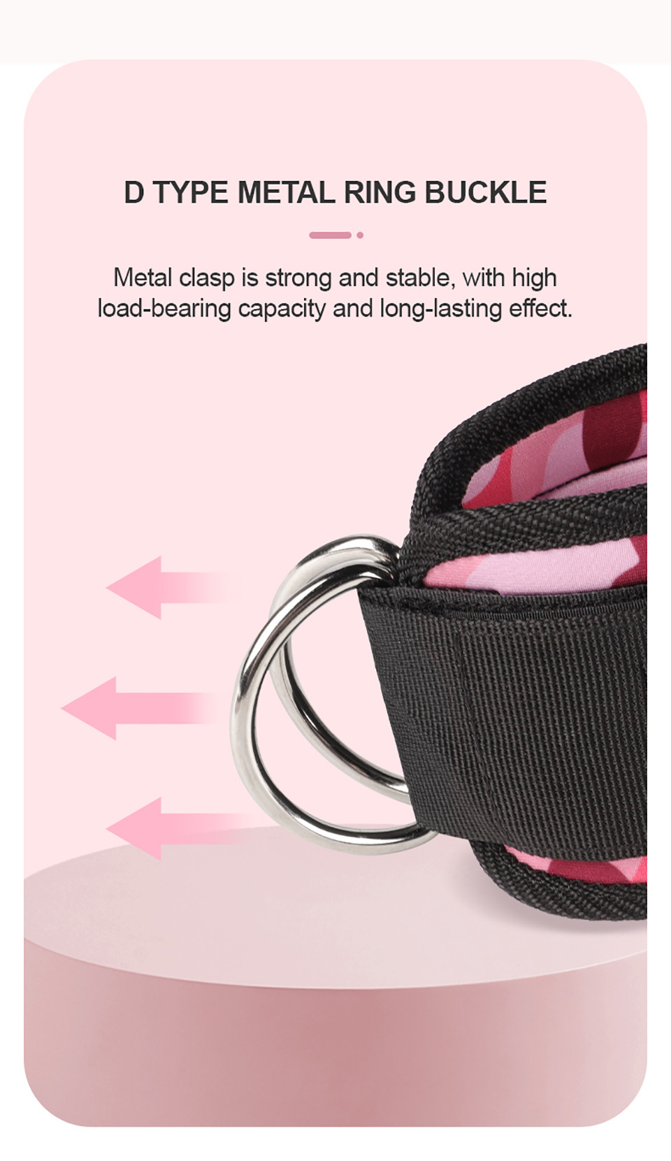 Ankle Straps Double D-Ring Cuffs Ankle Weight Leg Training Brace ...