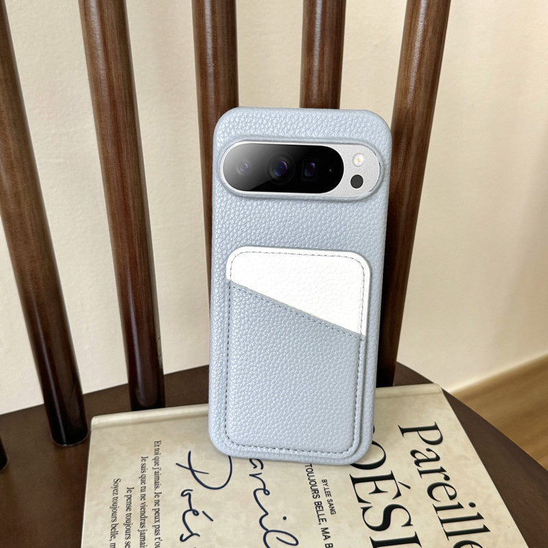 9 PRO XL Card Insertion Lichee Texture Leather Phone Case for Google ...