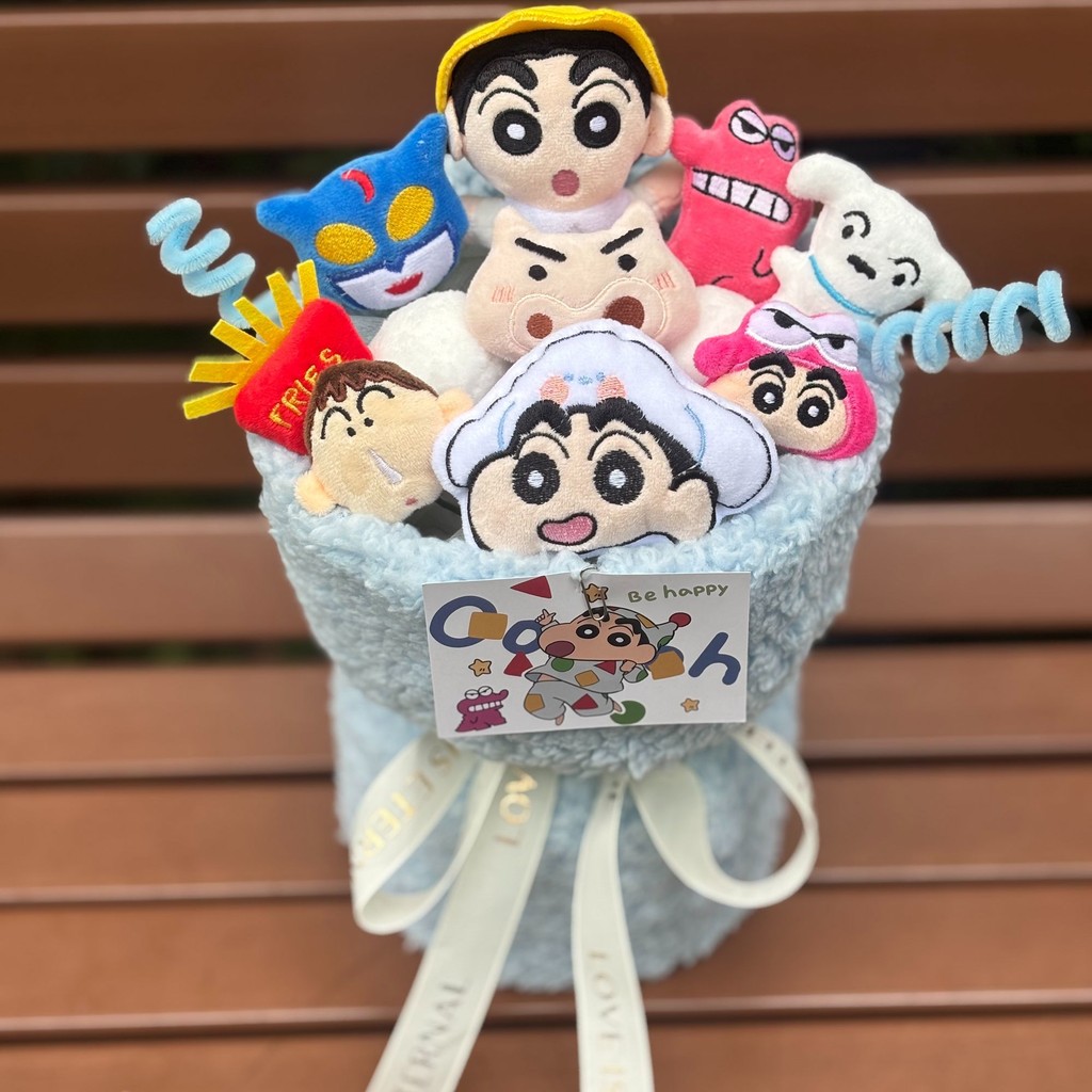 Creative Crayon Shin-Chan Doll Bouquet Graduation Gift Cartoon Crayon ...
