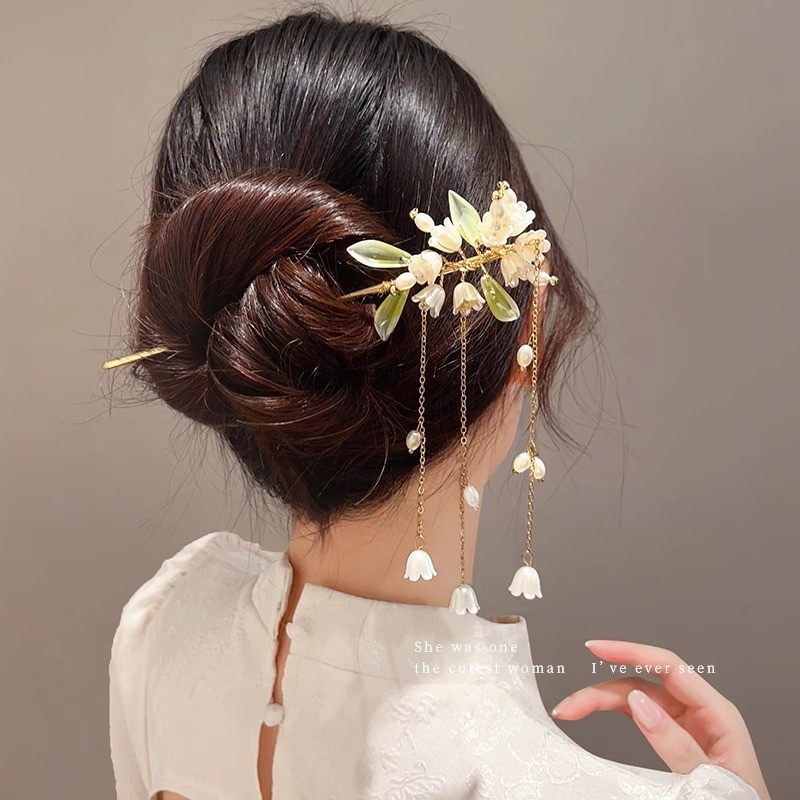 New Chinese Style Ancient Style Hanfu Metal Hairpin 2024 New Style