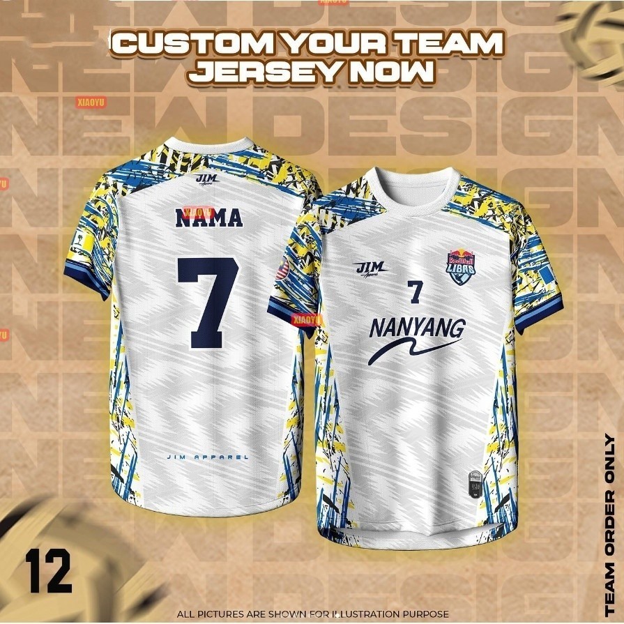 %1 - /ree Custom Name & Number 2024 NANYANG BAJU Tshirt Thailand Viral ...