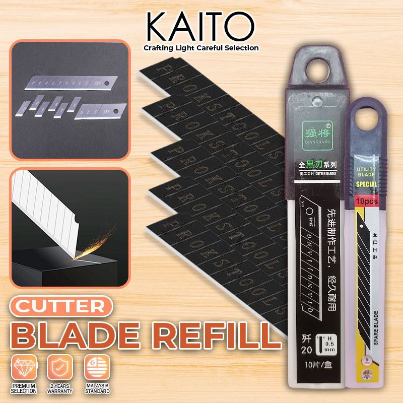Cutter Blade Refill 9mm 18mm Utilities Knife Blades Mata Pisau Cutter Small Cutter Mata Pisau ...