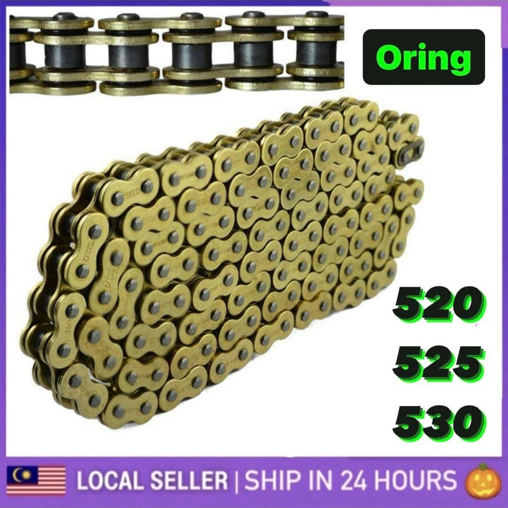 520 525 530 Oring O Ring Chain 520 KLO2 X 120 L CLIP Type KAWASAKI HONDA YAMAHA ER6 V16 Rantai ...