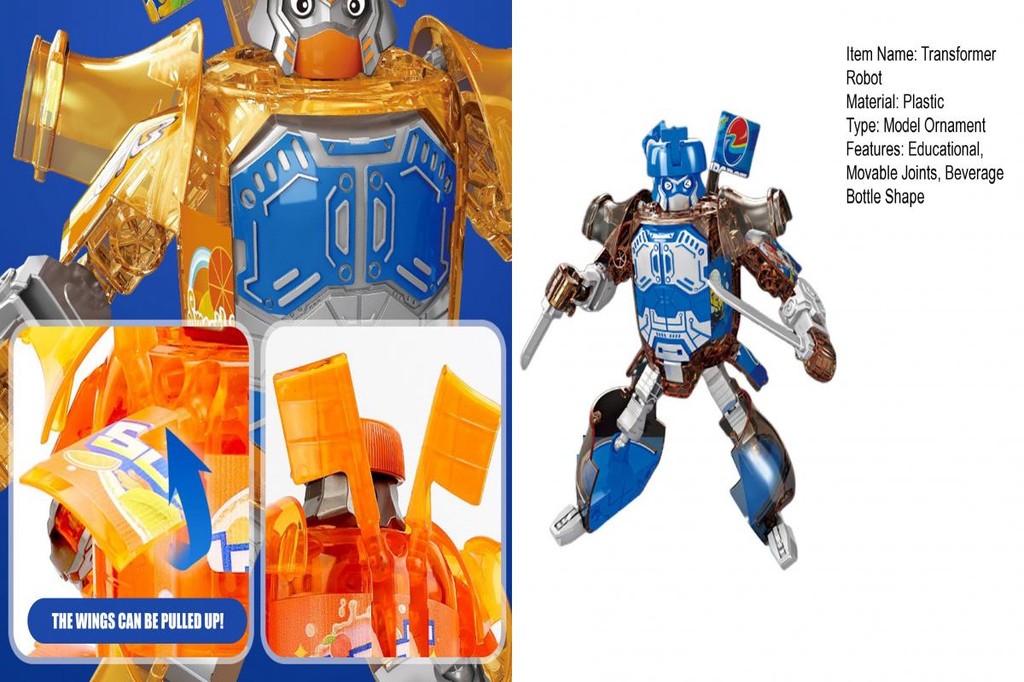 Transformer Robot Model Soda Bottle Robot Toy Transforming Robot Toy ...