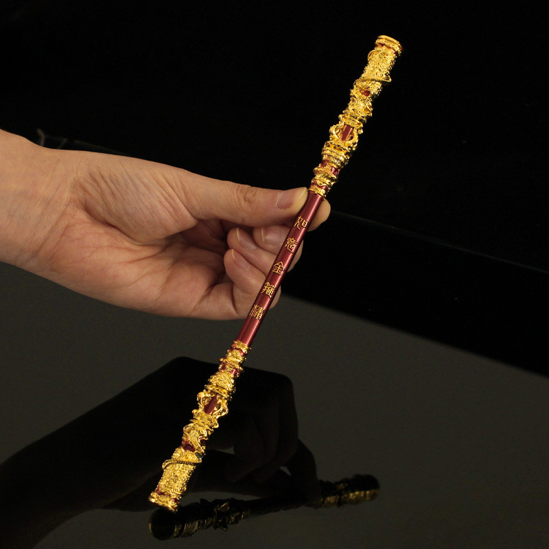 Monkey King 22CM Black Myth Wukong Game Peripheral All-metal Handicraft Ruyi Golden Cudgel ...