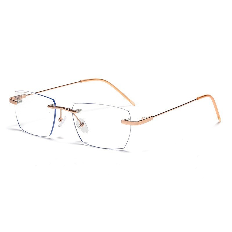 Photochromic Anti Radiation Frameless Glasses for Women Men Rimless ...