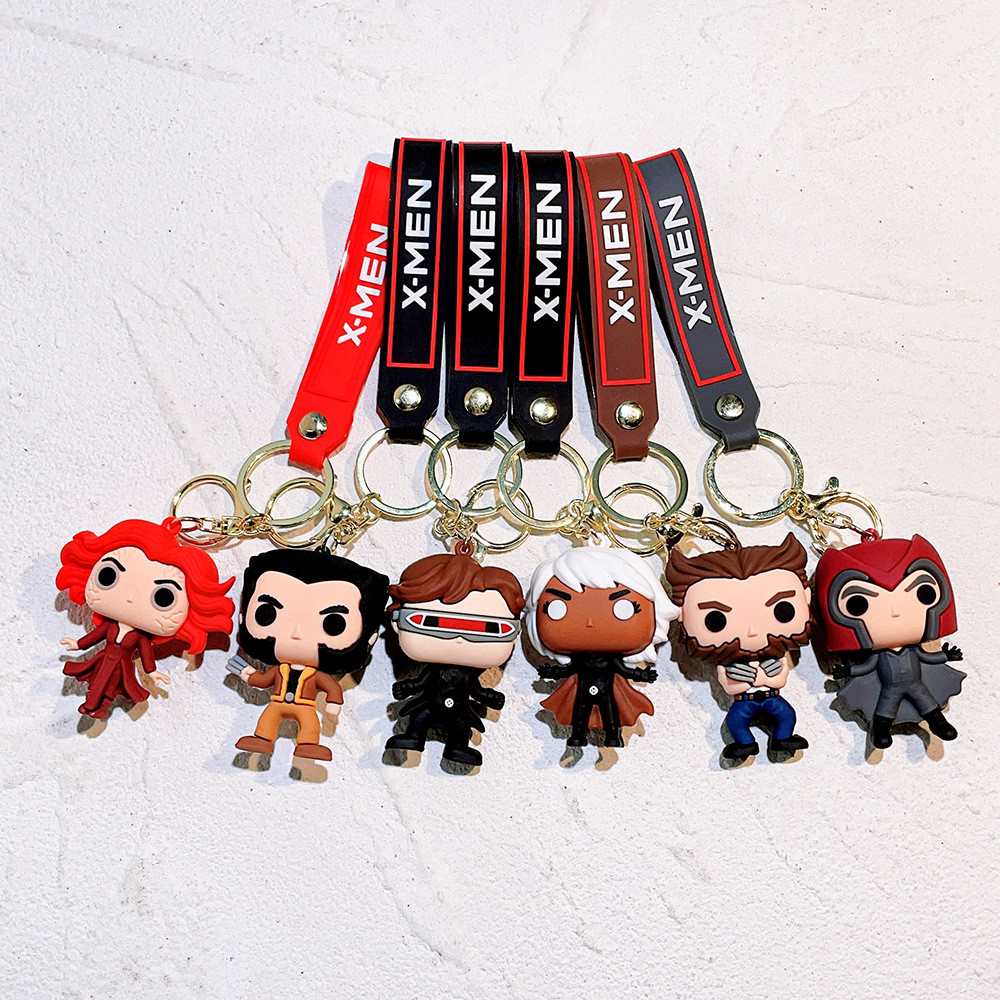 Deadpool 3/X-Men Keychain Doll Cartoon Wolverine Bag Pendant Car ...