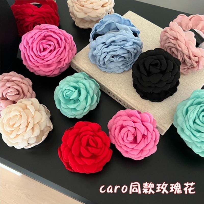 caro's same style red rose grabber 2024 new large flower high-end plate ...