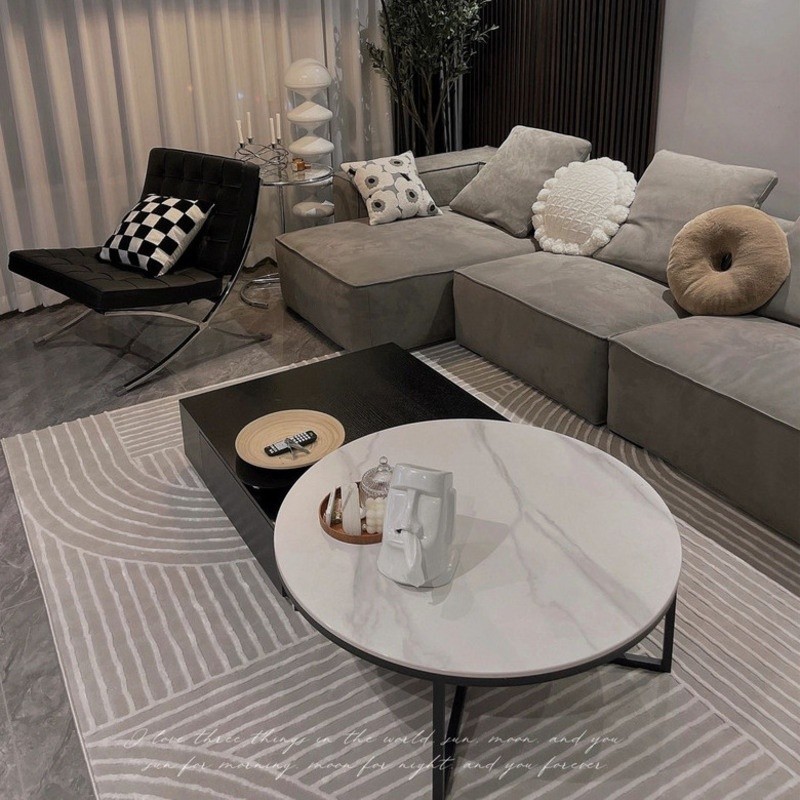 R2 Tea Minimalist R2 Modern Coffee With Storage Side Table Living Room ...