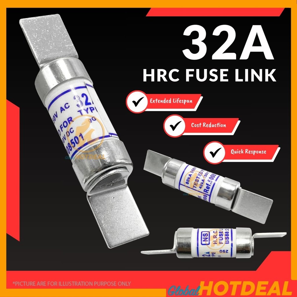 32A F06 HRC Fuse Link Ceramic Fius Fuse Cut Out Fuse Fuse Box Amp Fuse ...