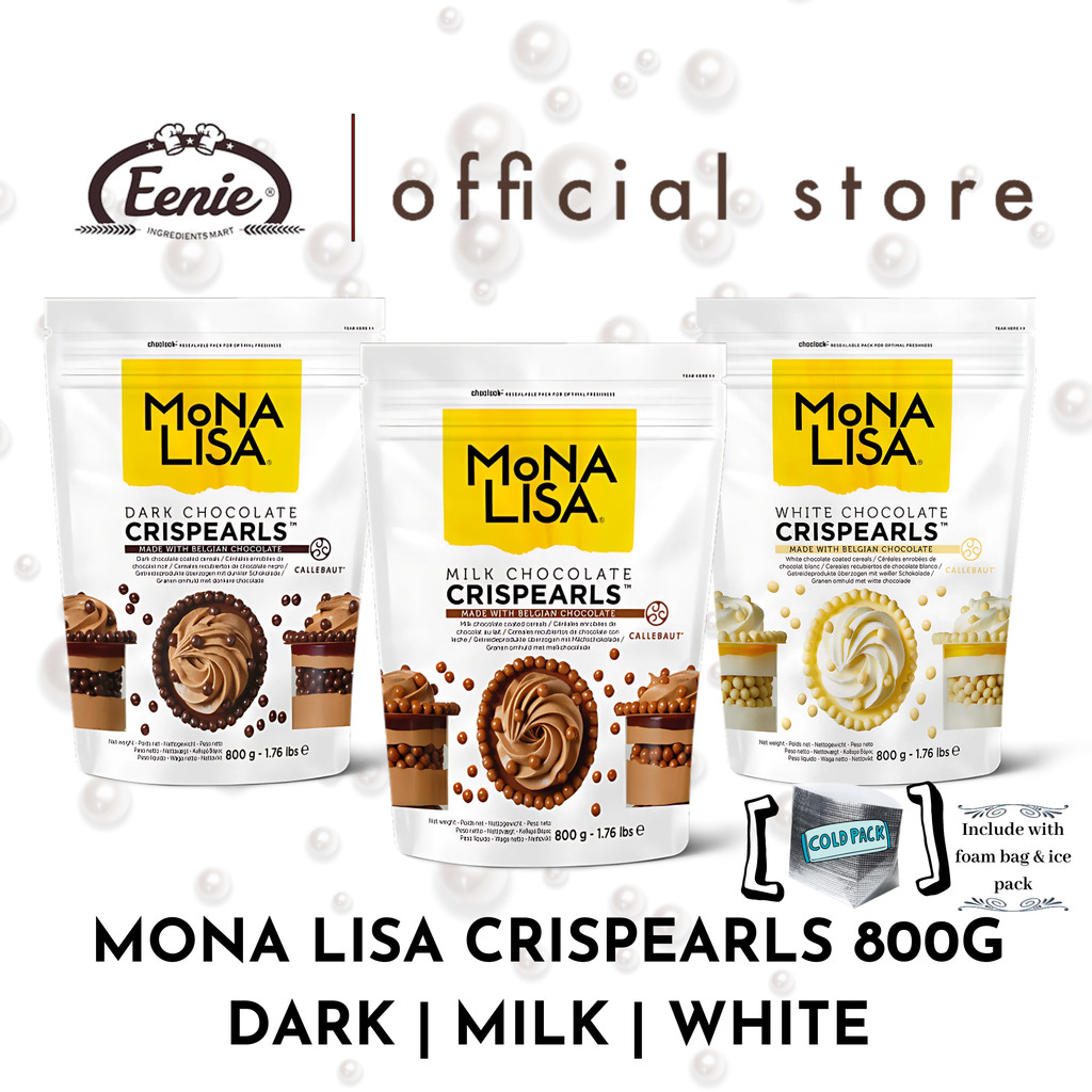 MONA LISA CRISPEARL | DARK | MILK | WHITE | 800G | HALAL | Shopee Malaysia