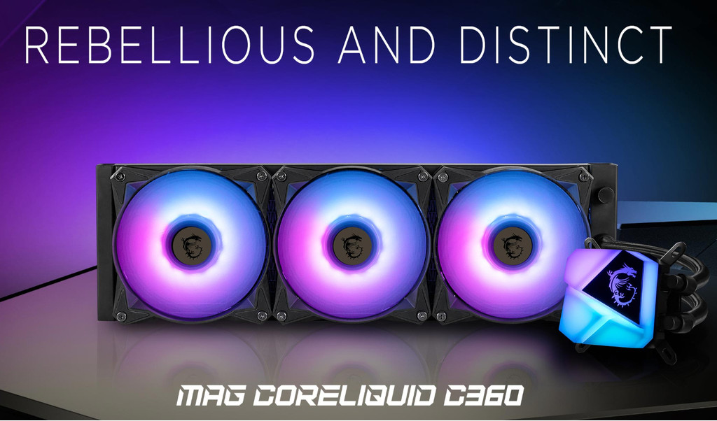 MSI MAG CORELIQUID C360 AIO CPU LIQUID COOLER 3600mm ARGB AIO | Shopee ...