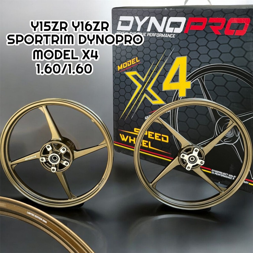 Y15ZR Y16ZR LC135 LC5S LCV8 Y125ZR DYNOPRO LIMITED EDITION SPORT RIM X4 (ALL RIM GOT SERIES ...