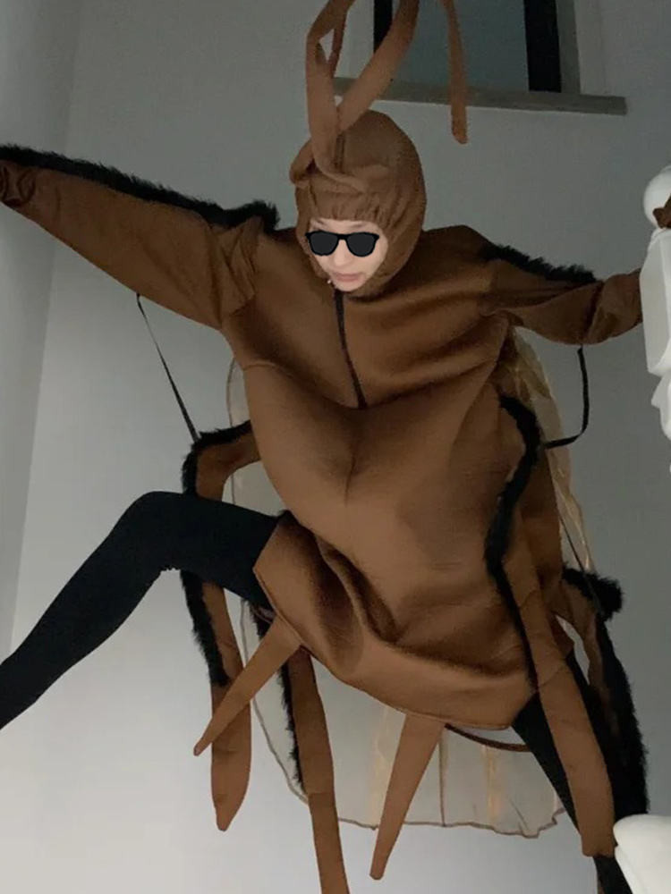 Halloween Costume Adult Cos Cockroach Costume Funny Children Funny ...