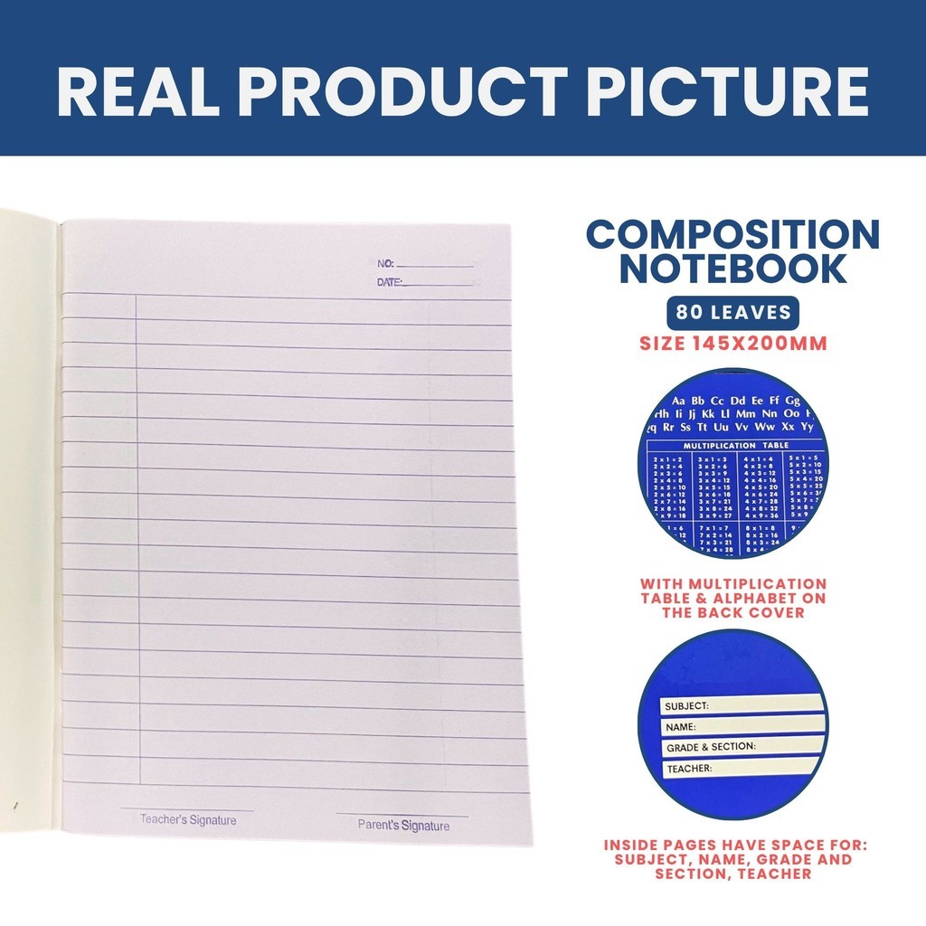 Homeflix Composition Hots Colors Notebook A5 148x200mm, 80 Leaves, for ...
