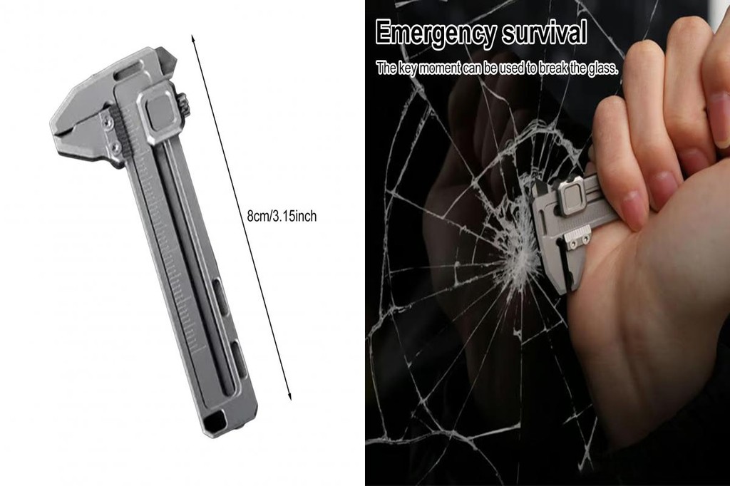 【Ready stock】 Outdoor Keychain Tool Pocket Key Ring Ruler Multi ...