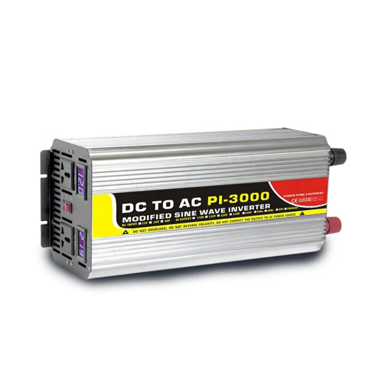 3000w 3kw 12v 24v 48v Dc to Ac 110v 120v 220v 230v Watt Modified Sine ...
