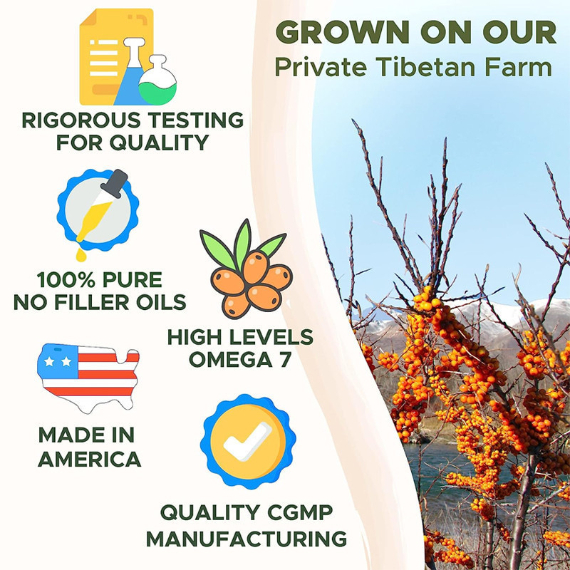OMEGA-7 COMPLETE - 2000 mg per serving - Pure Himalayan Sea Buckthorn ...