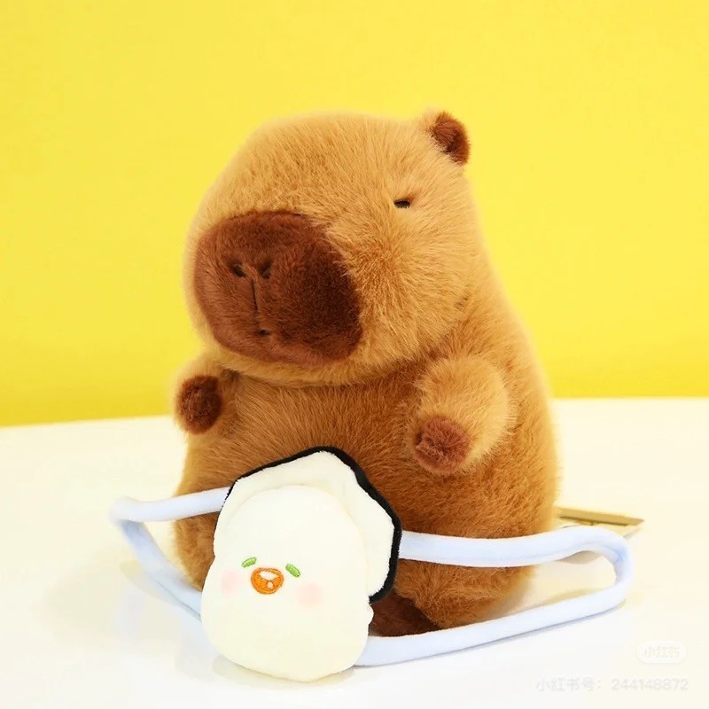 Genuine Tortoise Capybara Teddy Bear Plush Doll Cute Capybara Bee ...