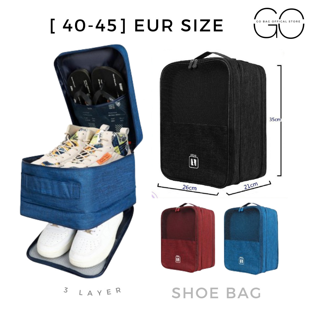 [ 40 - 45 EUR ] - Large Travel Shoe Bag Sport Shoes Bag Hanging With ...