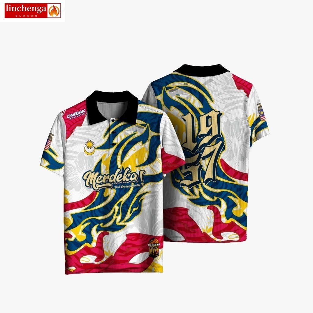 Baju Merdeka 2024 Roundneck Shortsleeve Roundneck Longsleeve Collar ...