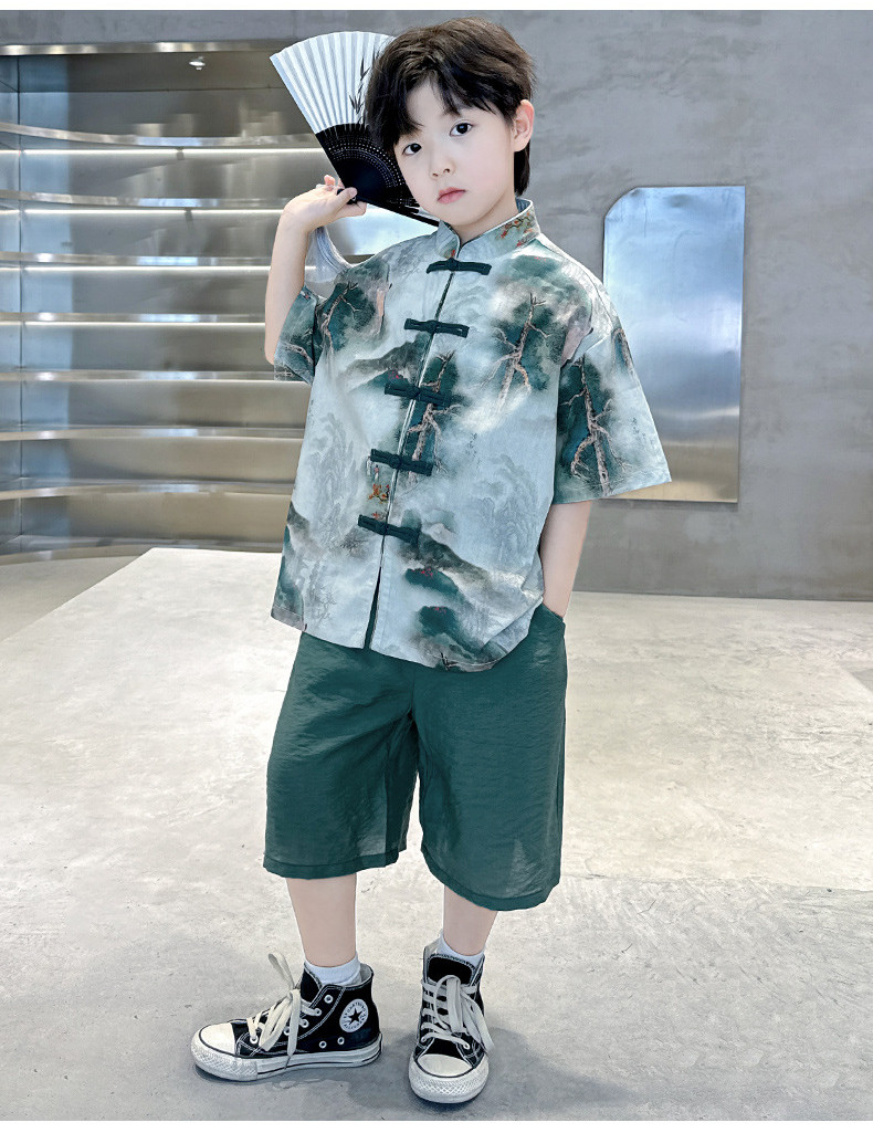 CNY Boys Summer National Style Hanfu Boys Chinese New Year Thin Short ...