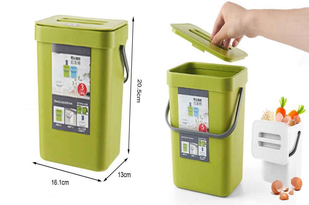 RC~ Kitchen Cabinet Door Trash Container Cabinet Door Trash Compact ...