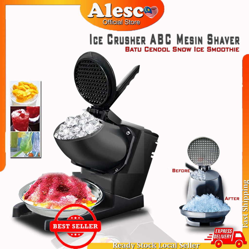 Alesco Ice Crusher Machine ABC Mesin Ice Shaver Mesin Ice Batu CENDOL ...