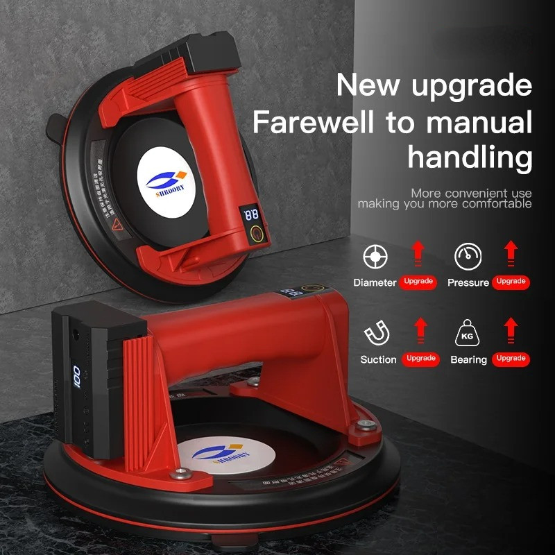 8 Inch Heavy-Duty Electric Vacuum Suction Cup Lifter 200KG Load ...