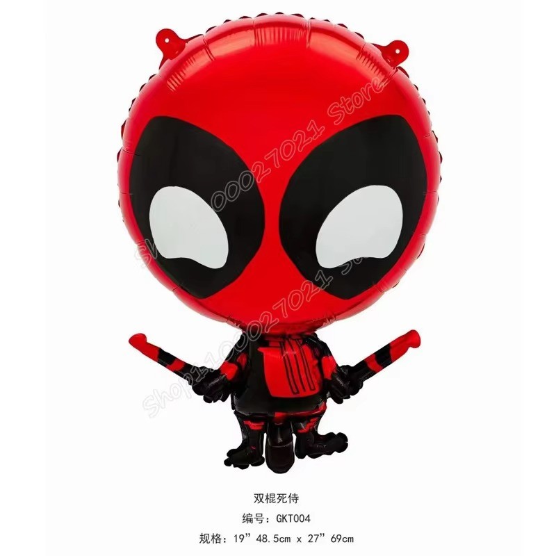 New Deadpool cartoon character party decoration balloon set cute and ...