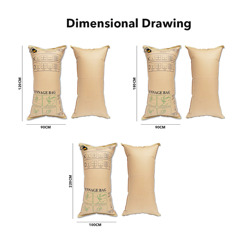 Buffer Inflatable Dunnage Bag Kraft Paper Warehousing Logistics ...